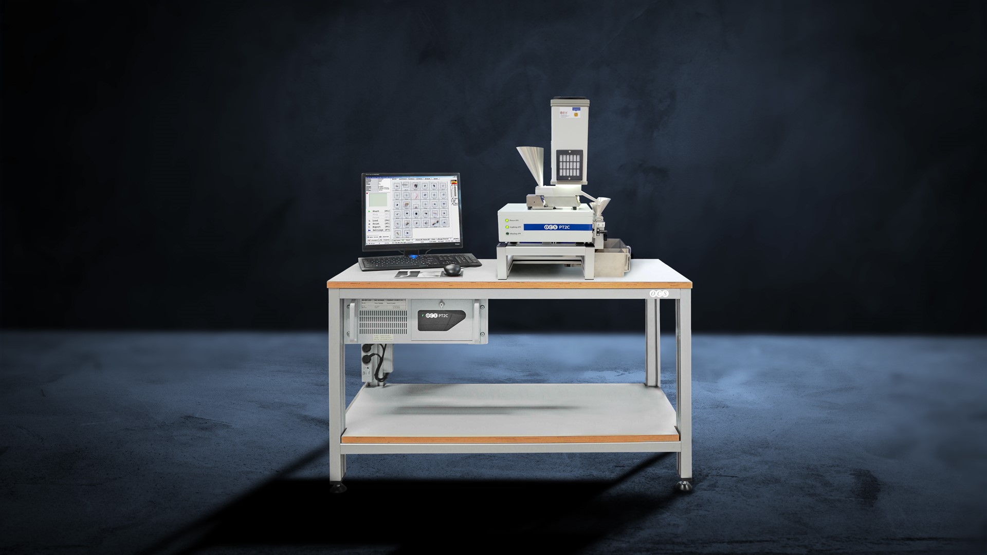 Powder Tester (PT2C) - OCS Optical Control Systems GmbH